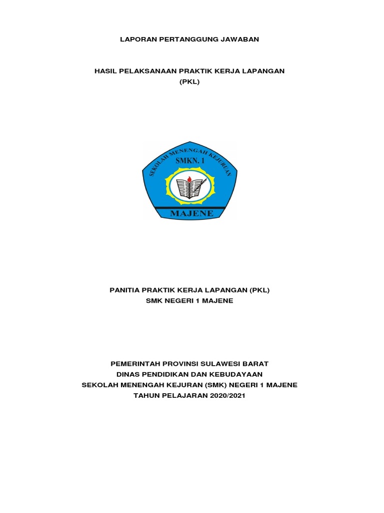 LPJ PKL SMK Negeri 1 Majene 2020-2021 | PDF