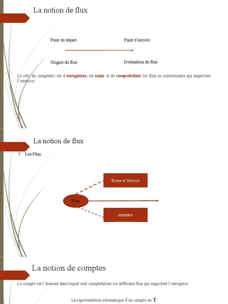 Notion des flux en comptabilité | PDF | Comptabilité | Économie