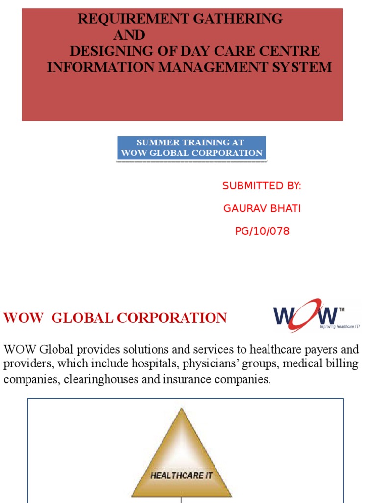 Requirement Gathering For Day Care Management System | PDF | Software ...