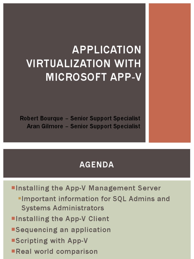 Application Virtualization With Microsoft App-V | PDF | Internet ...