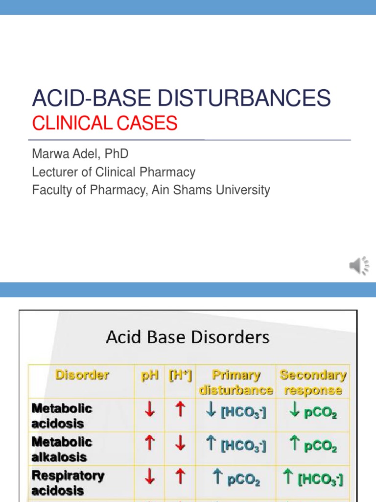Acid-Base Tutorial | PDF | Clinical Medicine | Medical Specialties