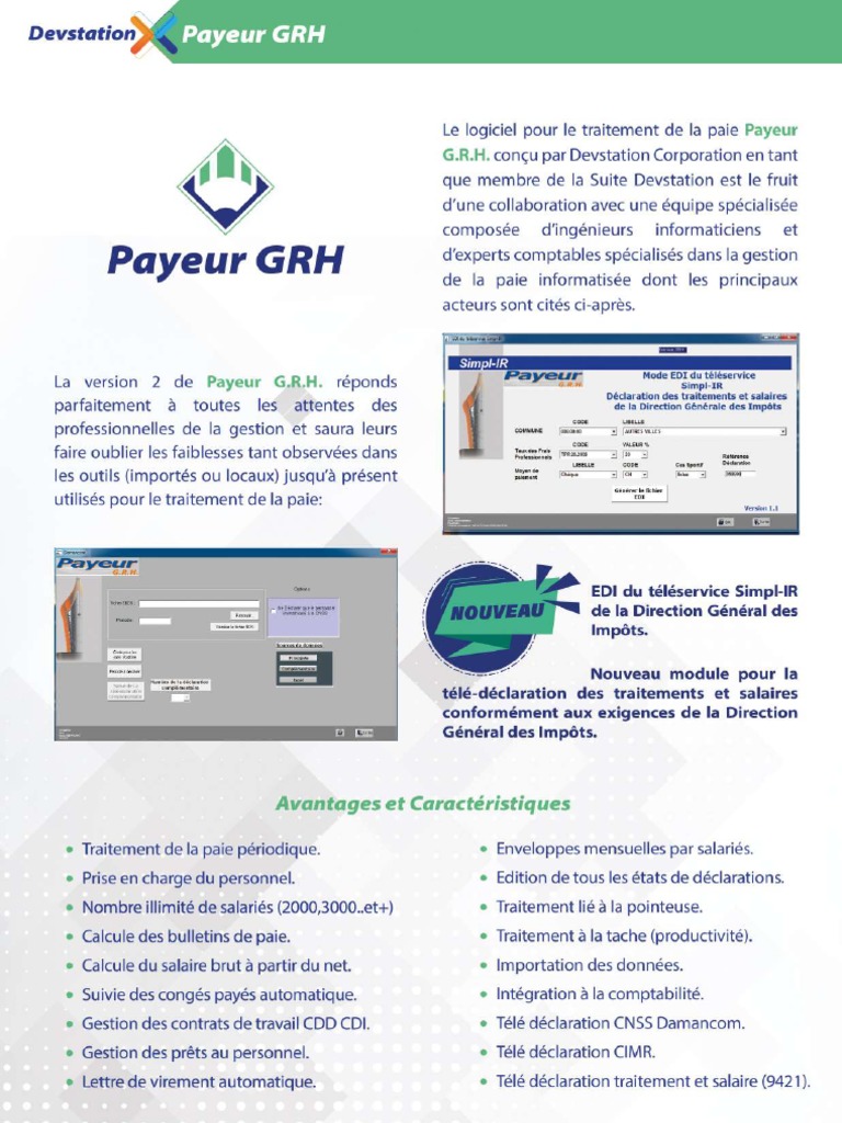 Payeur GRH Présentation | PDF