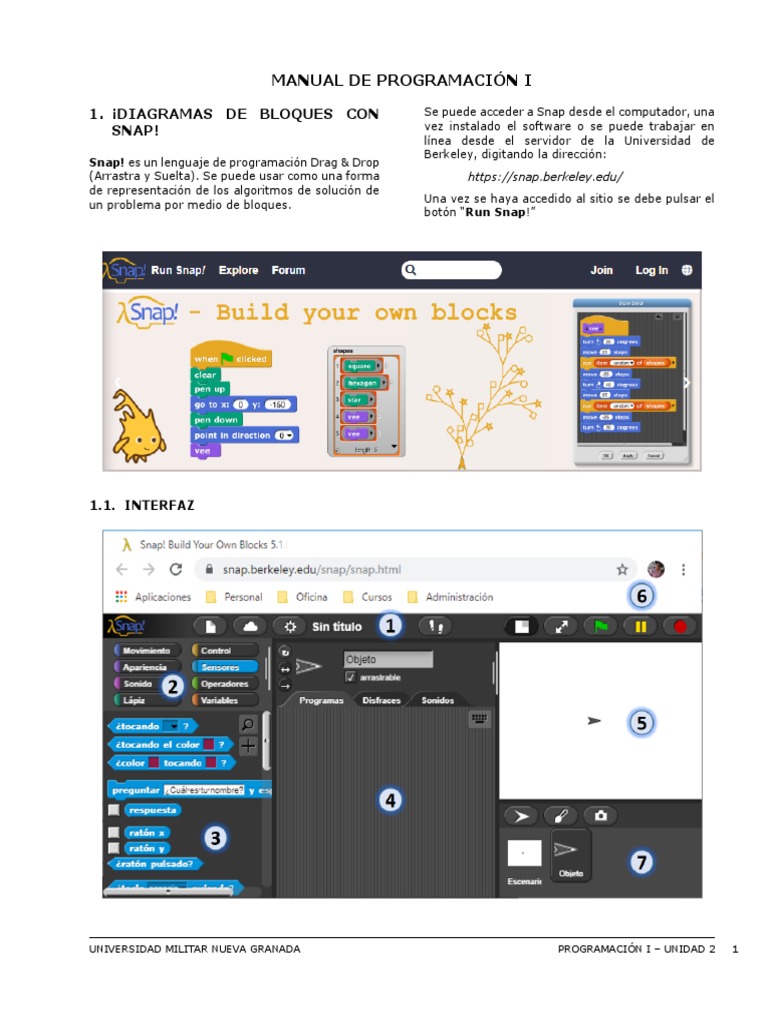 Unidad 1 - Introducción A Snap! | PDF | Computación en la nube | Algoritmos
