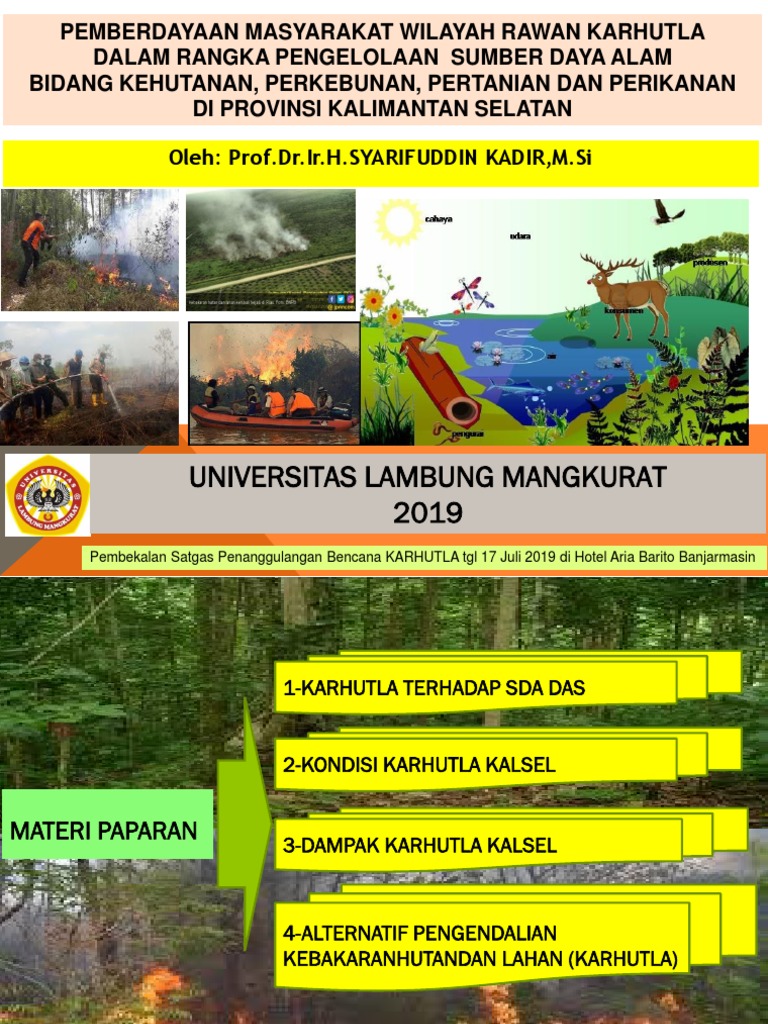 Pengelolaan Karhutla di Kalimantan Selatan | PDF