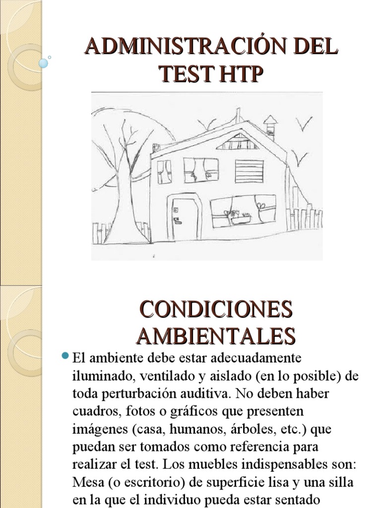 Administración Del Test HTP | PDF | Ciencia cognitiva | Sicología