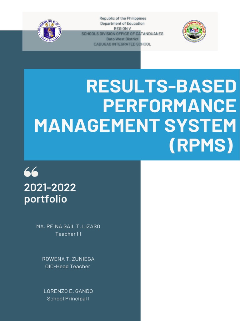Results-Based Performance Management System | PDF | Teaching Method ...