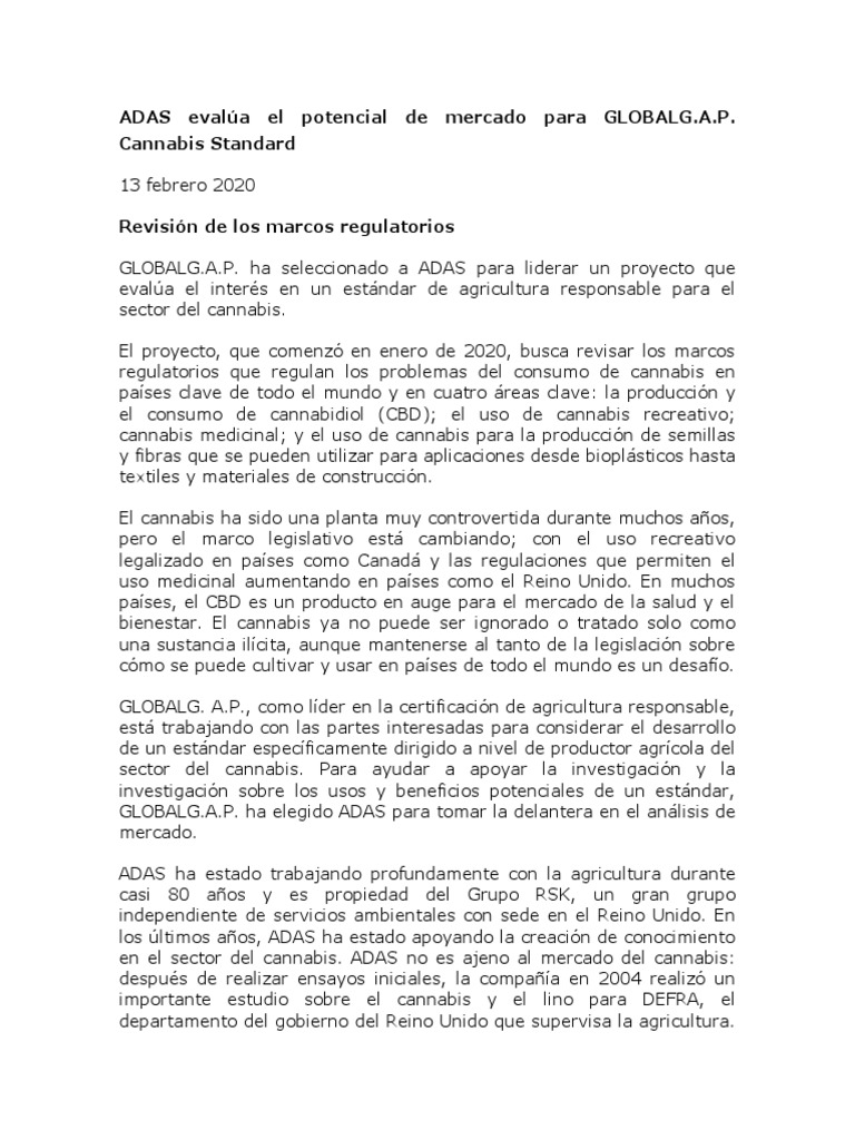 Norma GlobalGAP | PDF | Cannabis medicinal | Agricultura