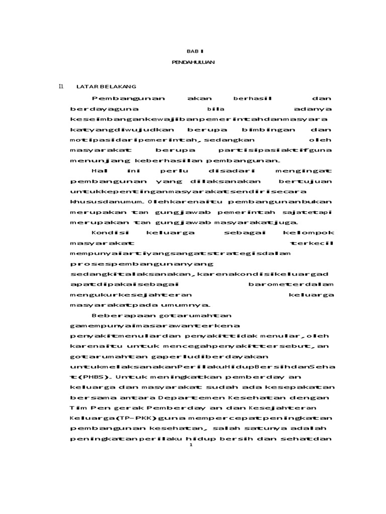 Profil Phbs Desa | PDF