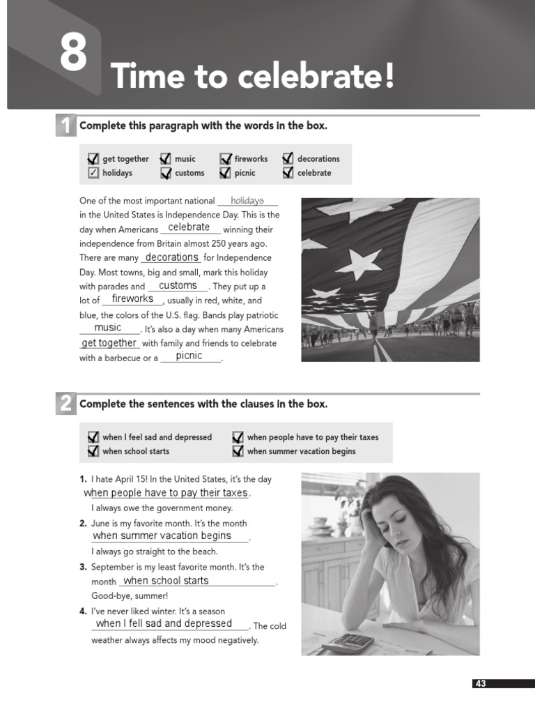 Interchange 5e Level 2 Workbook Unit 8-2 | PDF