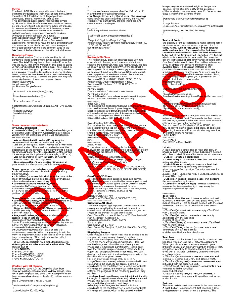 BCA 6th Sem Advanced Java | PDF | Databases | Class (Computer Programming)