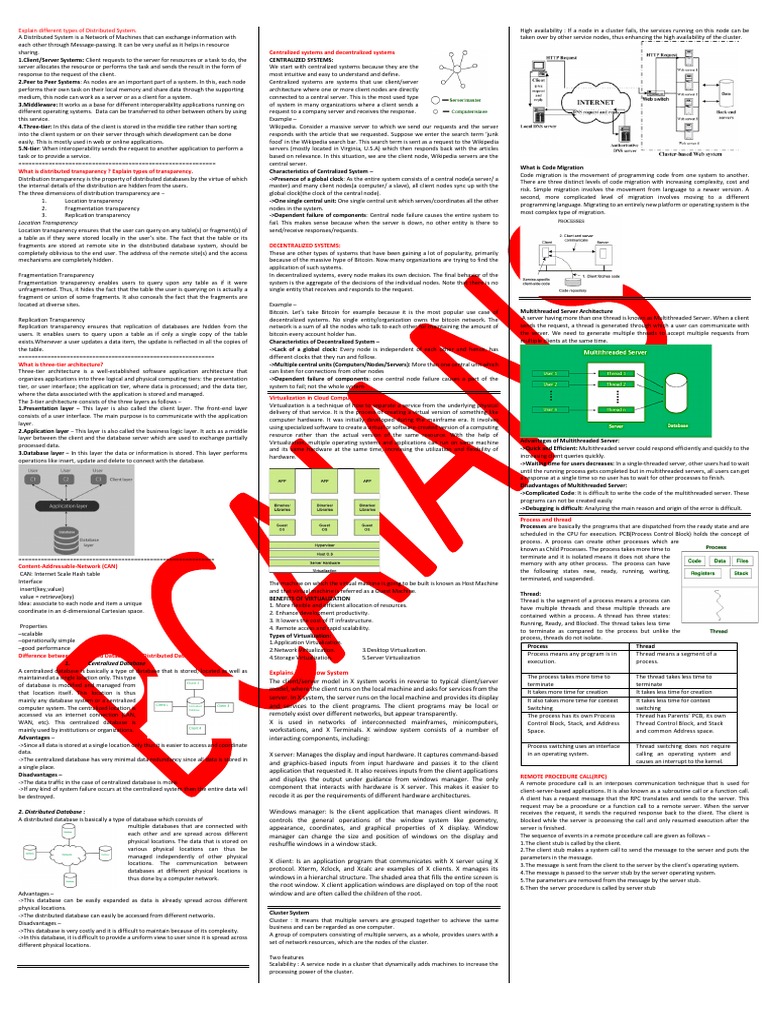 BCA 6th Sem Distributed System | PDF | Internet Protocol Suite | Domain Name System