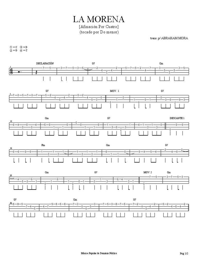 La Morena TABS | PDF