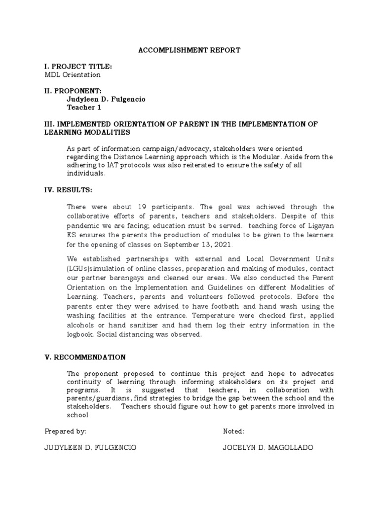 Accomplishment Orientation | PDF