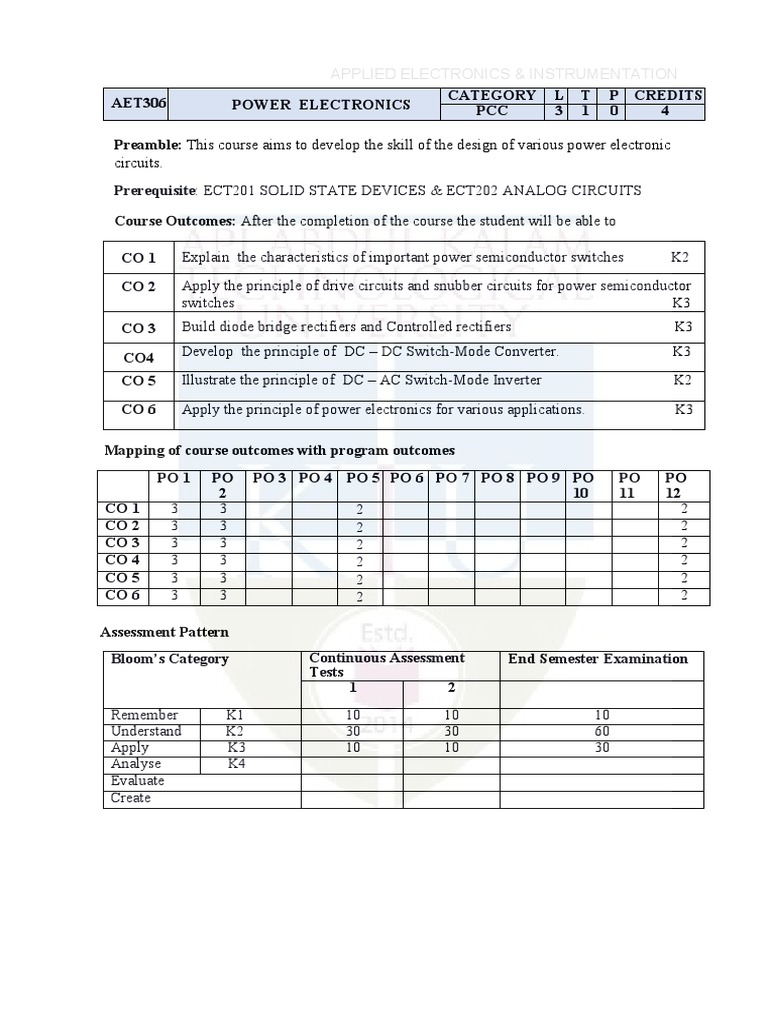 Aet306 - KQB Ktuqbank | PDF | Power Electronics | Power Inverter
