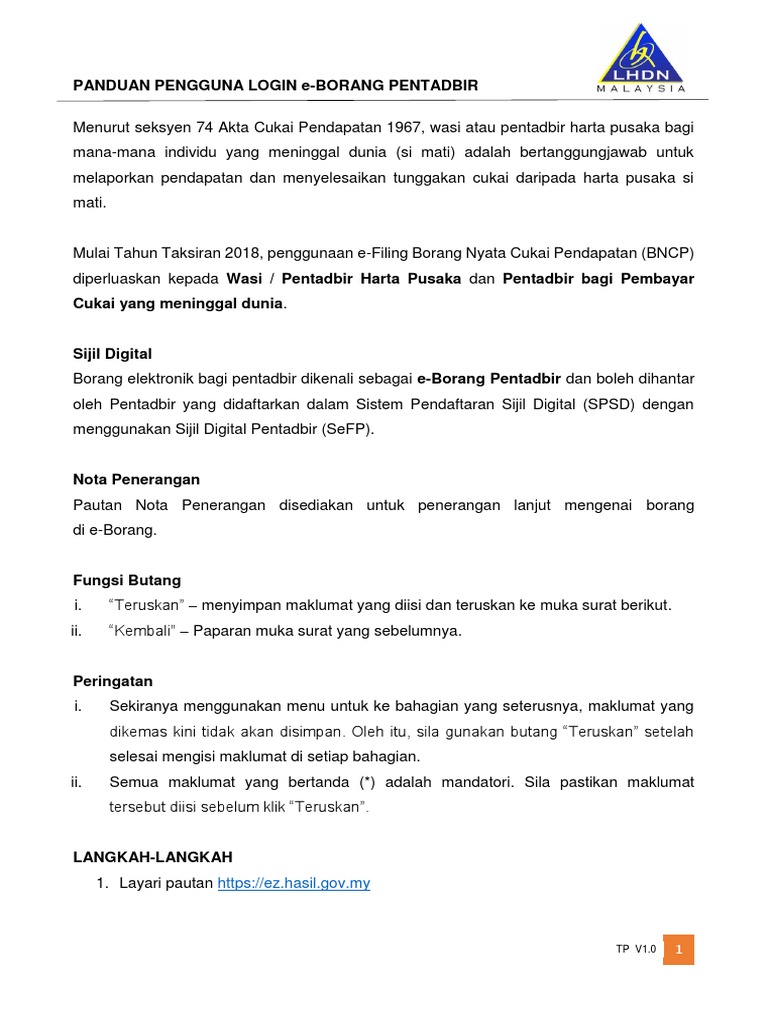 Manual Pengguna TP | PDF