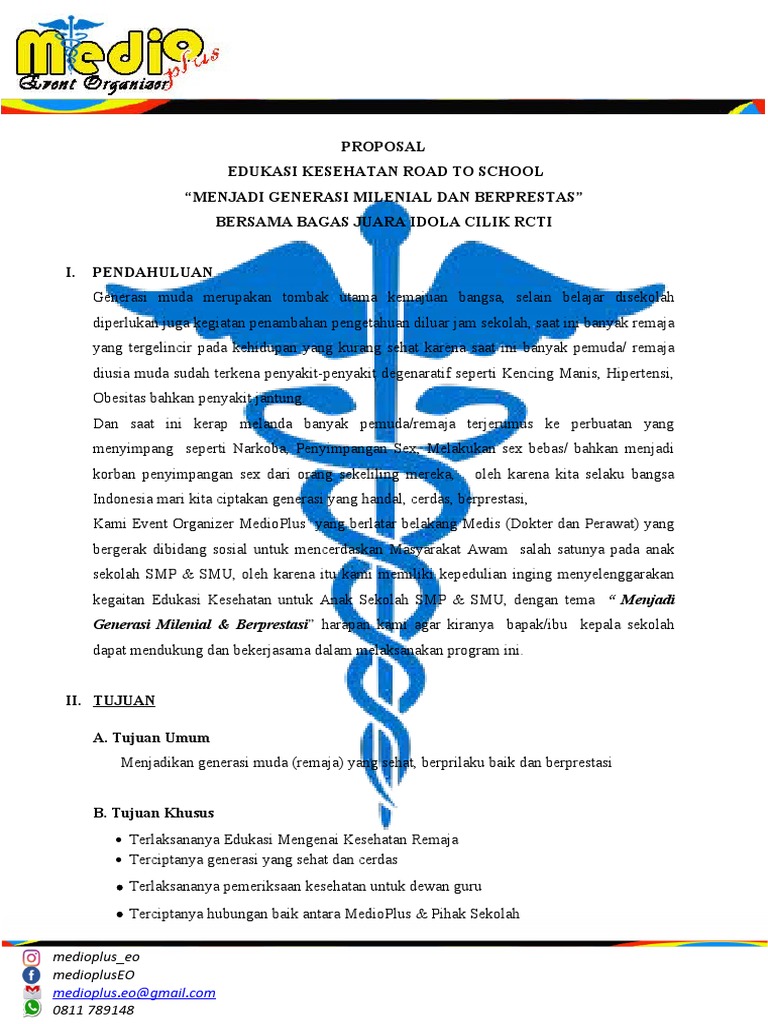 Proposal Roadshow Sekolah Mplus | PDF