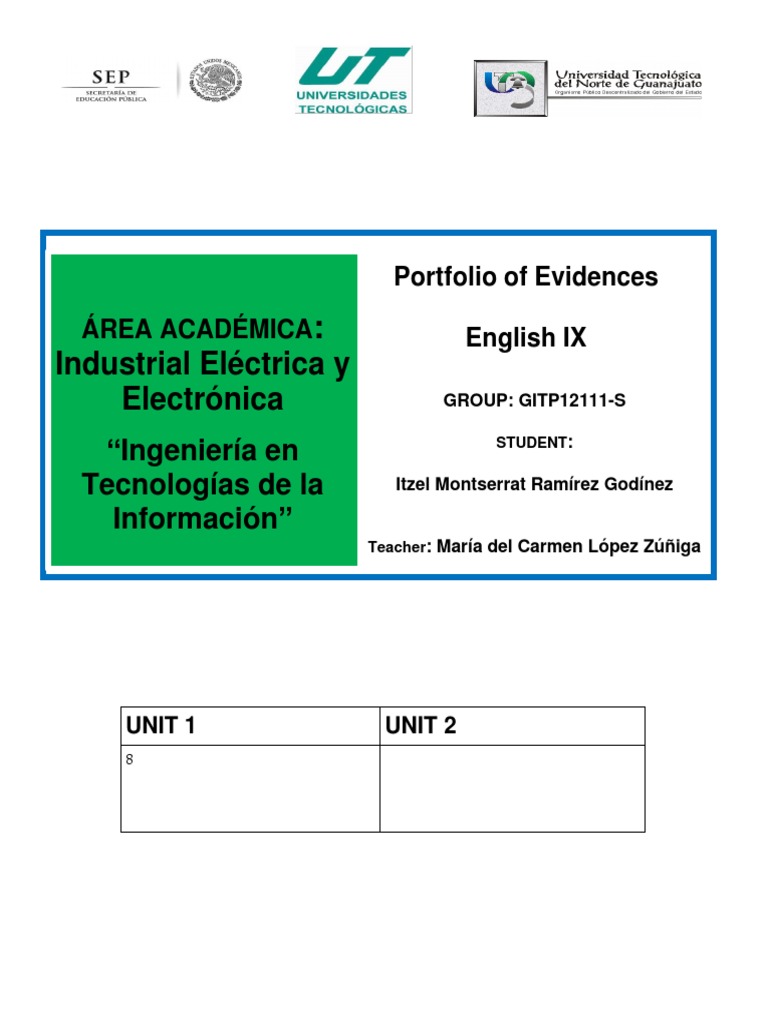 Portfolio-English-Ix Procesos Itzel Montserrat Ramirez Godinez | PDF ...