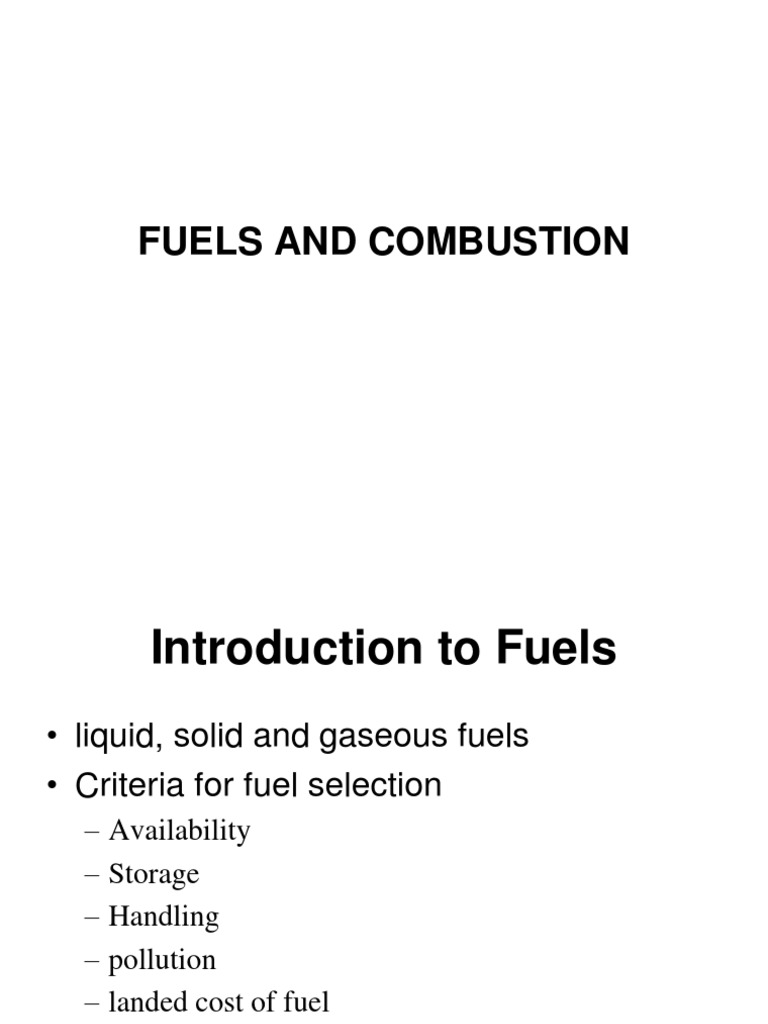 Fuel Types and Combustion Properties | PDF | Combustion | Coal