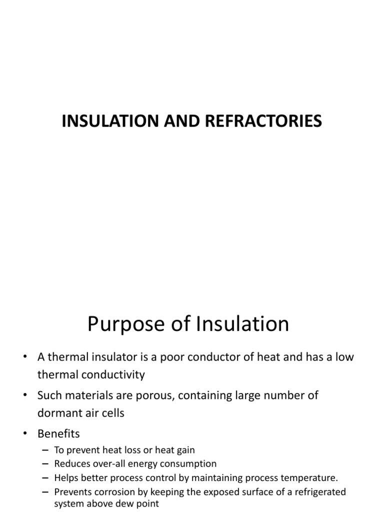 Industrial Insulation Guide | PDF | Refractory | Thermal Insulation