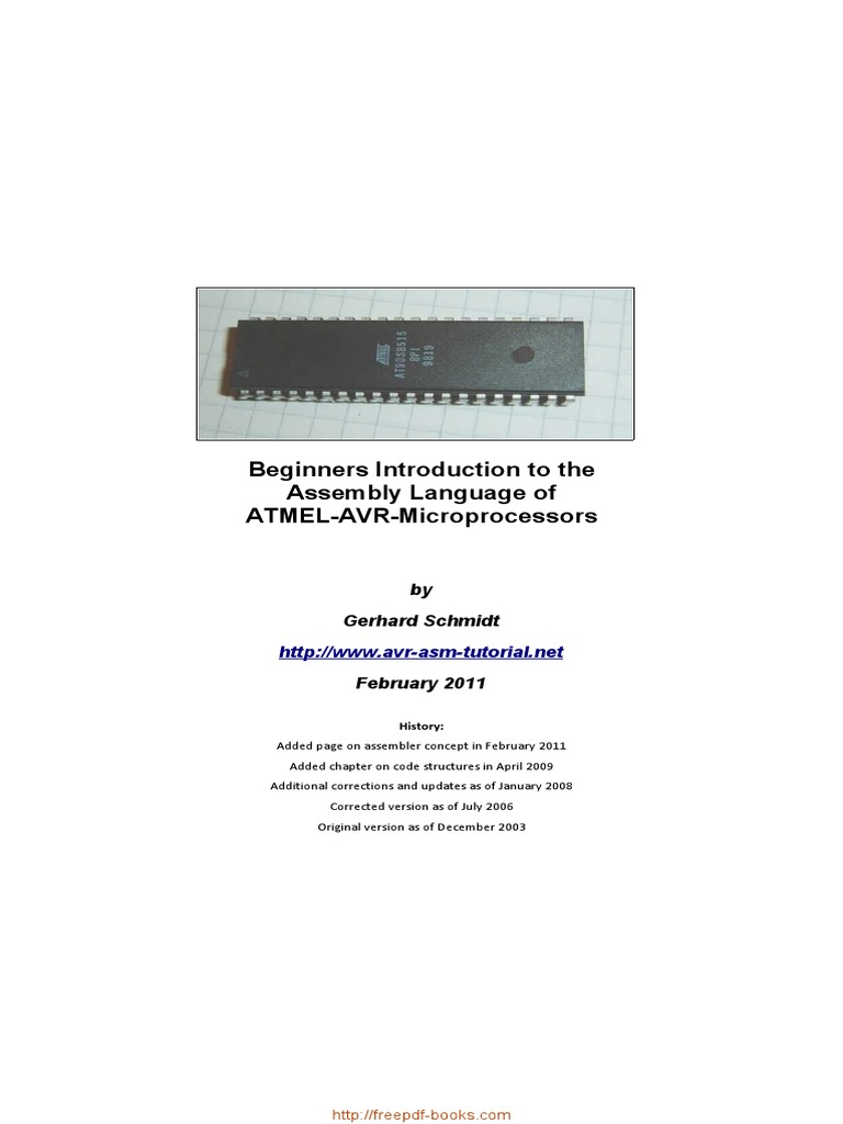 Beginners Introduction To The Assembly Language Of Atmel Avr Microprocessors Download Free Pdf