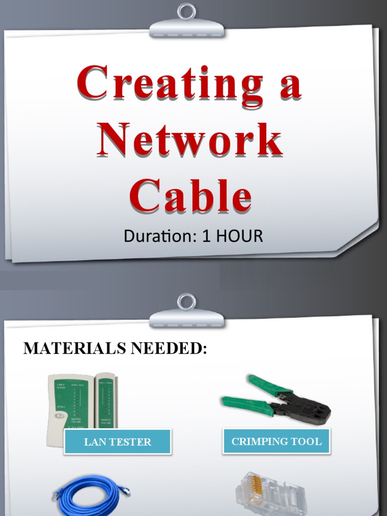 Lesson 8 1 Network Cable | PDF | Electrical Connector | Computing
