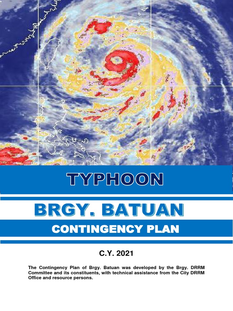 Batuan Contingency Plan For Typhoon | PDF | Tropical Cyclones ...