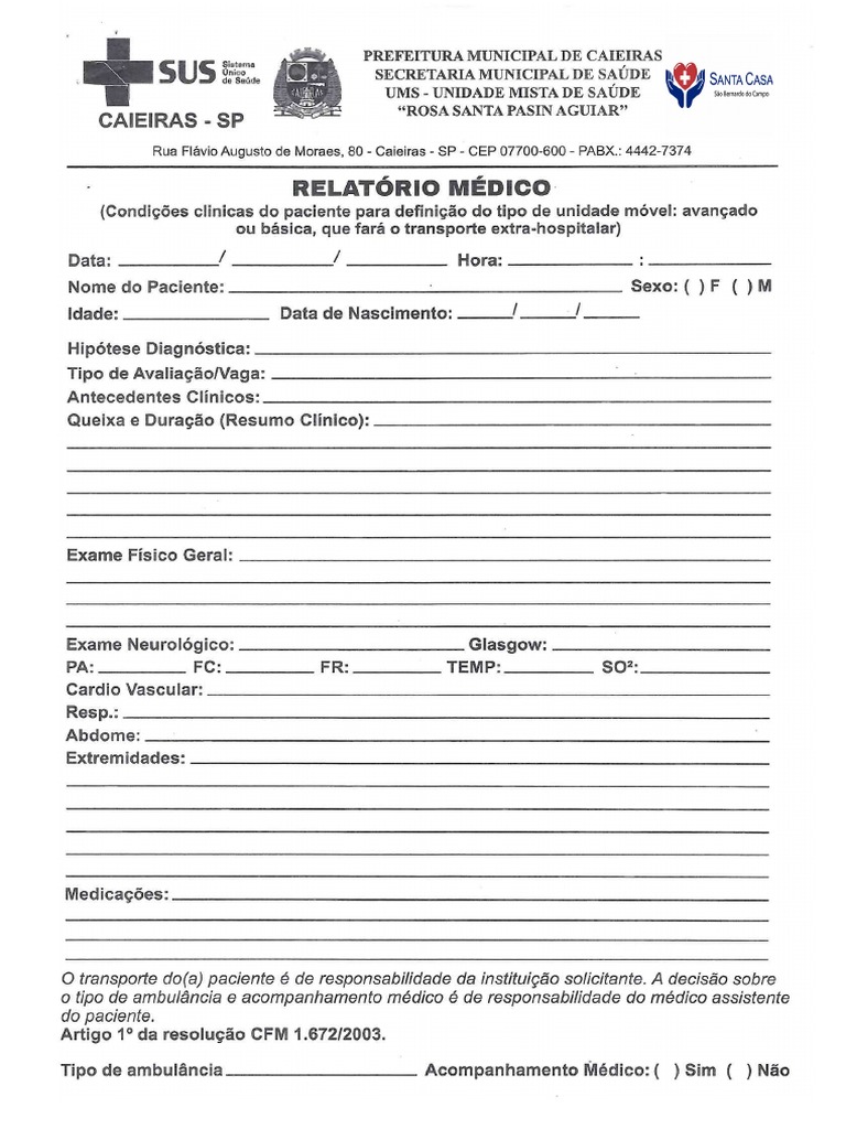 Relatório Médico | PDF