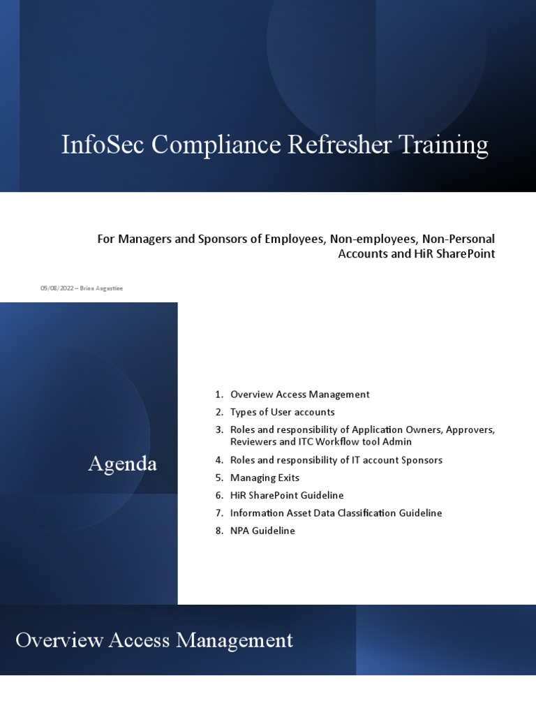 InfoSec Compliance Refresher Training - Mar22 | PDF | Information ...