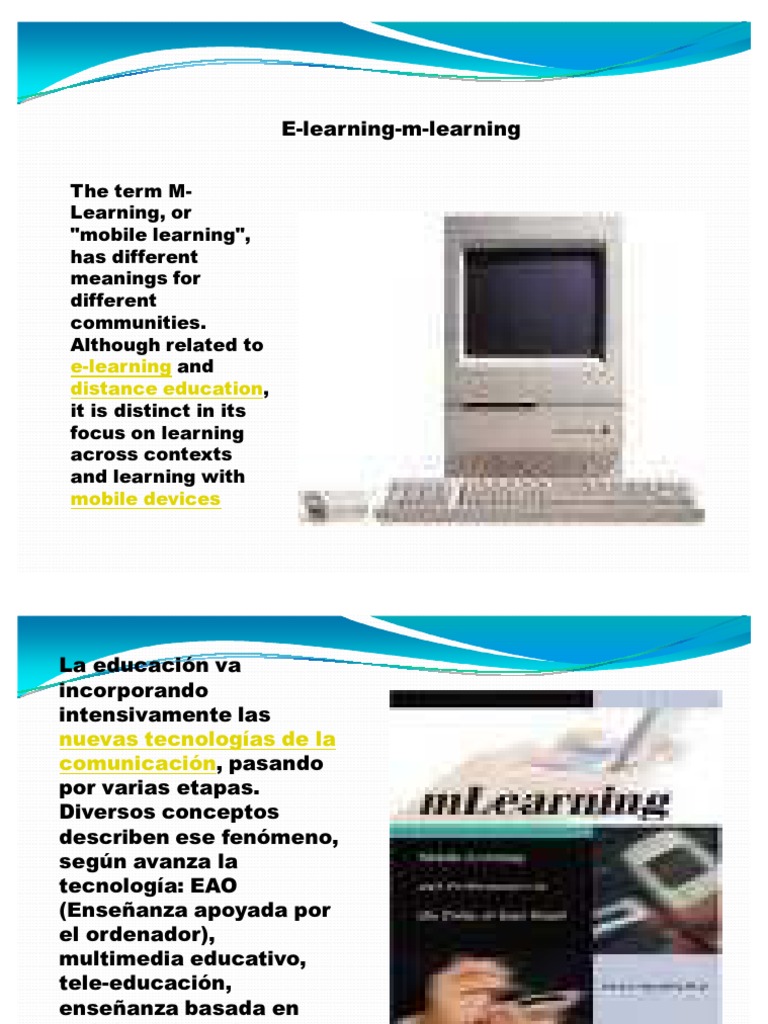 E Learning M Learning | PDF