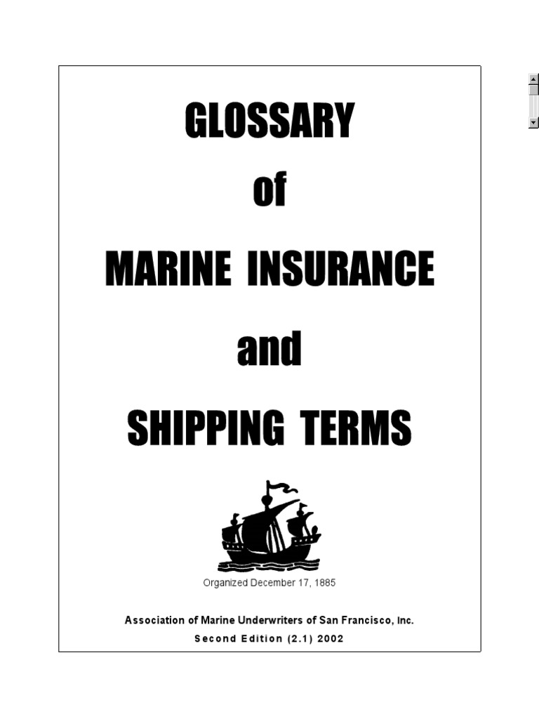 Glossary of Marine Insurance and Shipping Terms | PDF ...