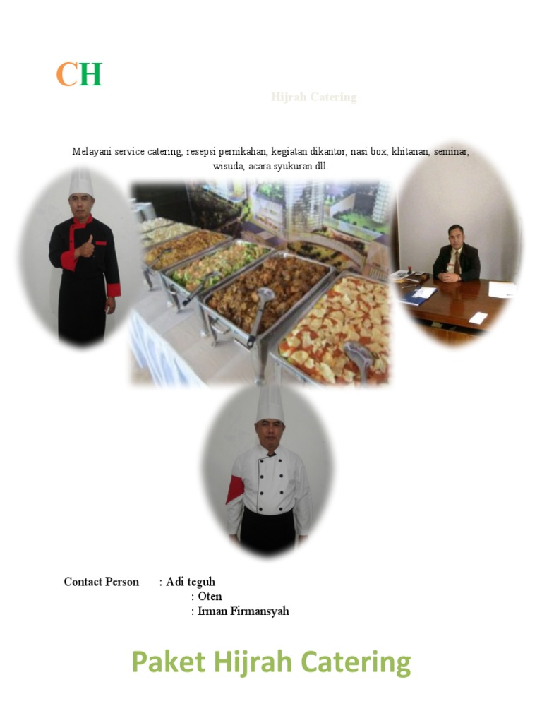 Brosur Hijrah Catering | PDF | Cuisine | Vegetarian Cuisine
