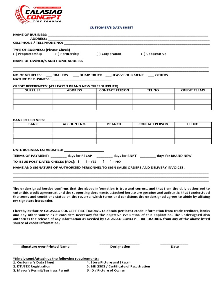 CDS Form - Updated | PDF | Business | Economies