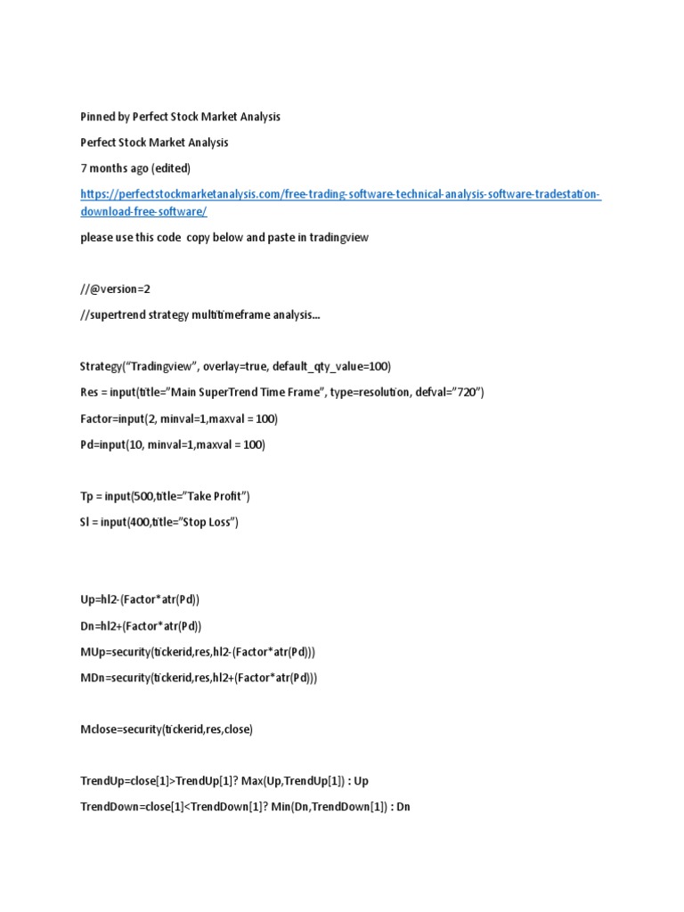 Perfect Stock Analysis | PDF