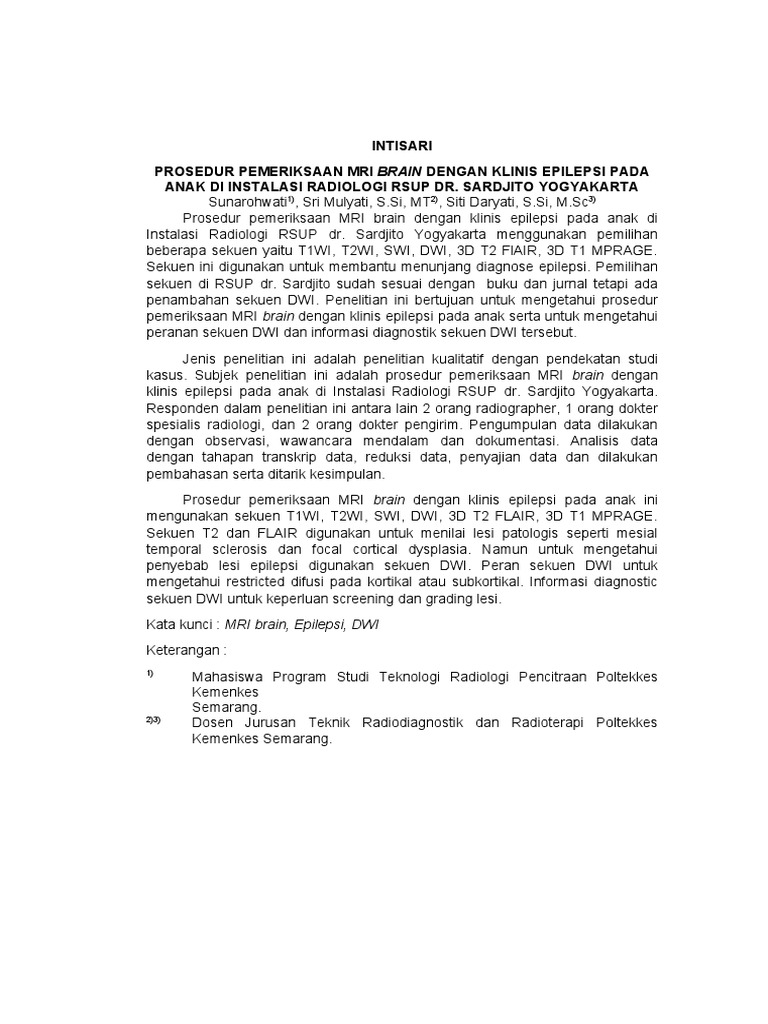 INTISARI Dan Abstrack | PDF