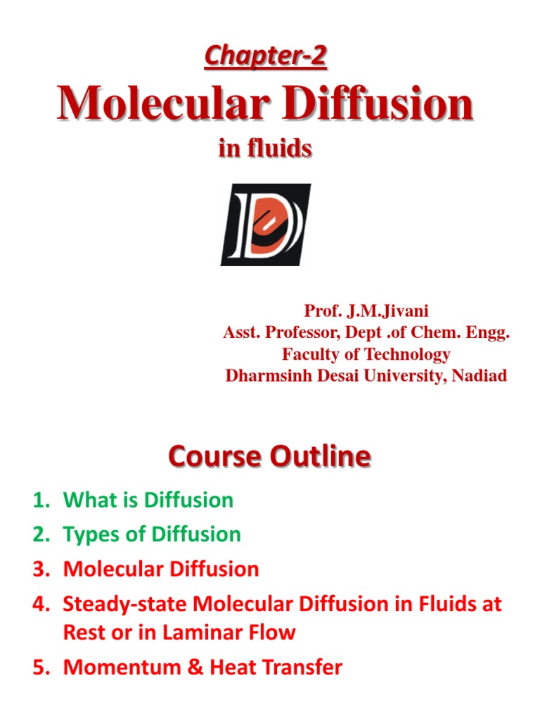 Chapter-2 - Molecular Diffusion | PDF | Diffusion | Heat Transfer