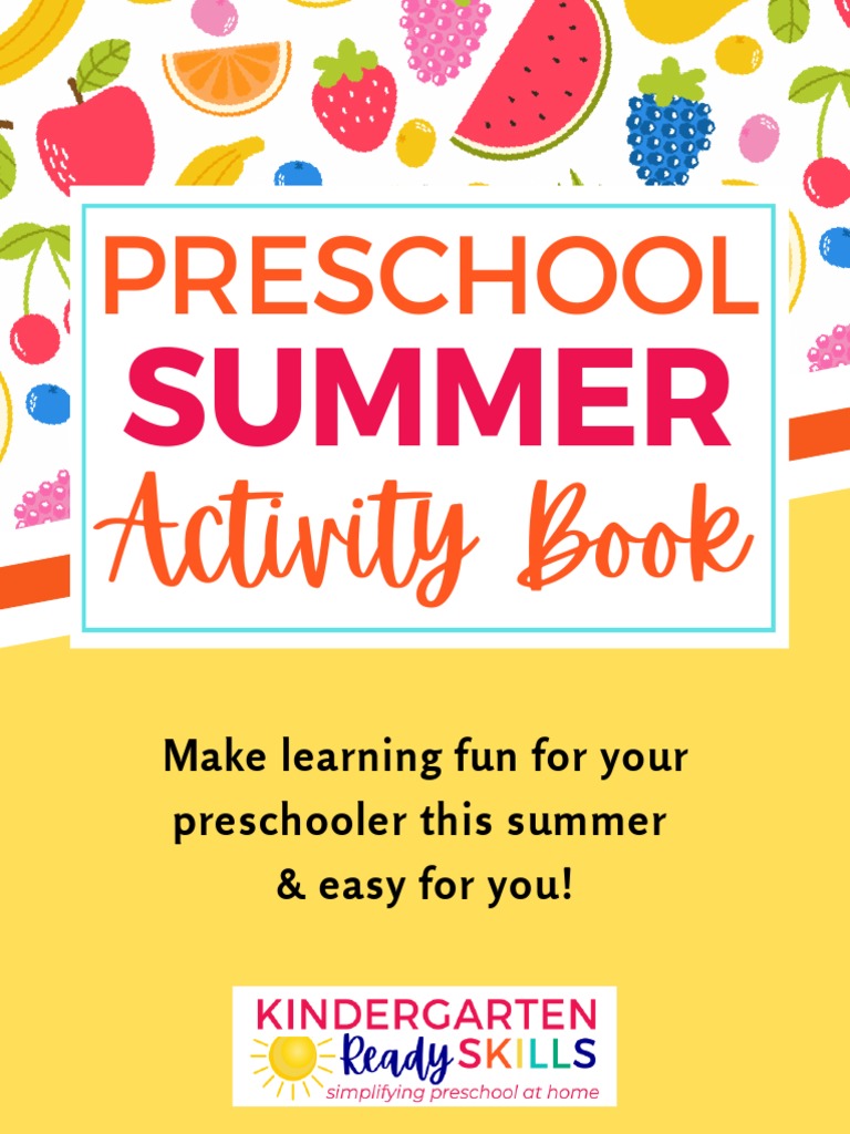 Preschool Summer Activity Book (1) | PDF | Preschool | Perception
