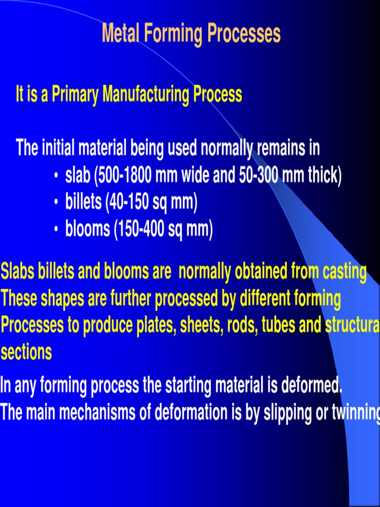 Forming | PDF | Extrusion | Forging