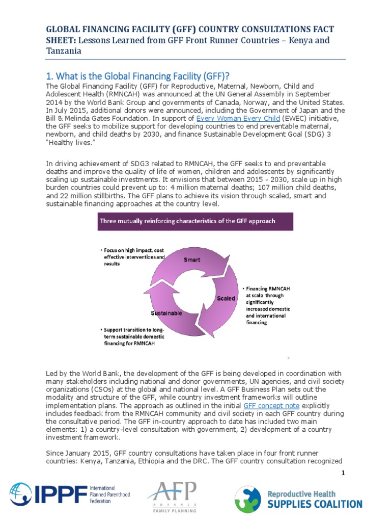 What Is The Global Financing Facility (GFF) ?: Tanzania | Download Free ...