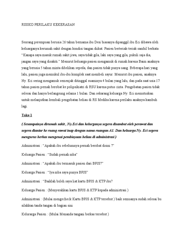 Teks Role Play - Pengendalian Diri | PDF