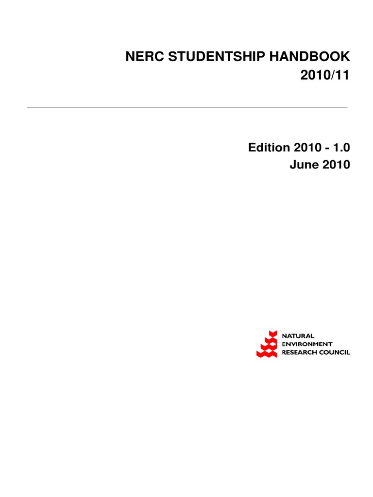 NERC Handbook | PDF | Academic Degree | Master's Degree