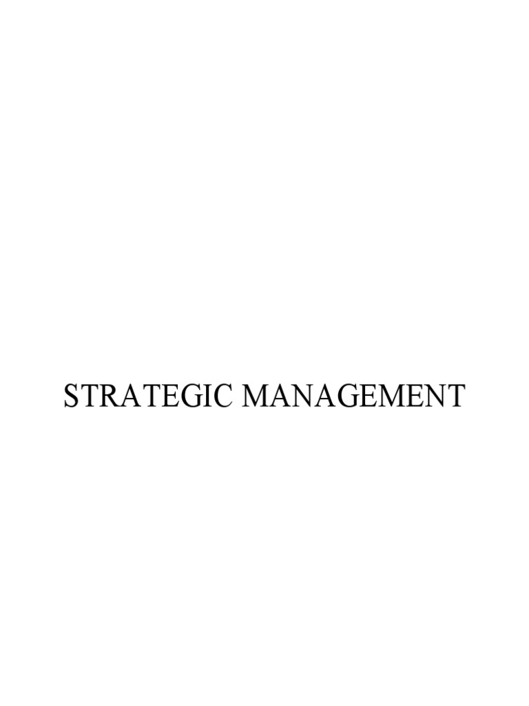 Strategic Management | PDF | Strategic Management | Change Management