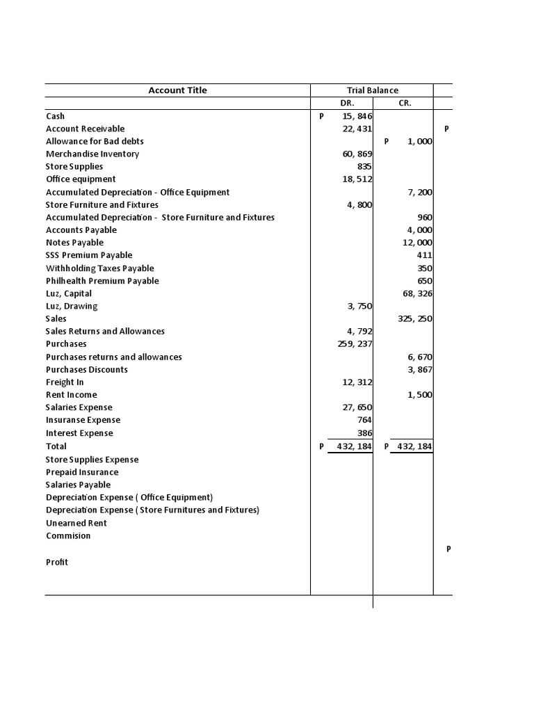 Excel Merchandising Company Worksheet | PDF | Expense | Business