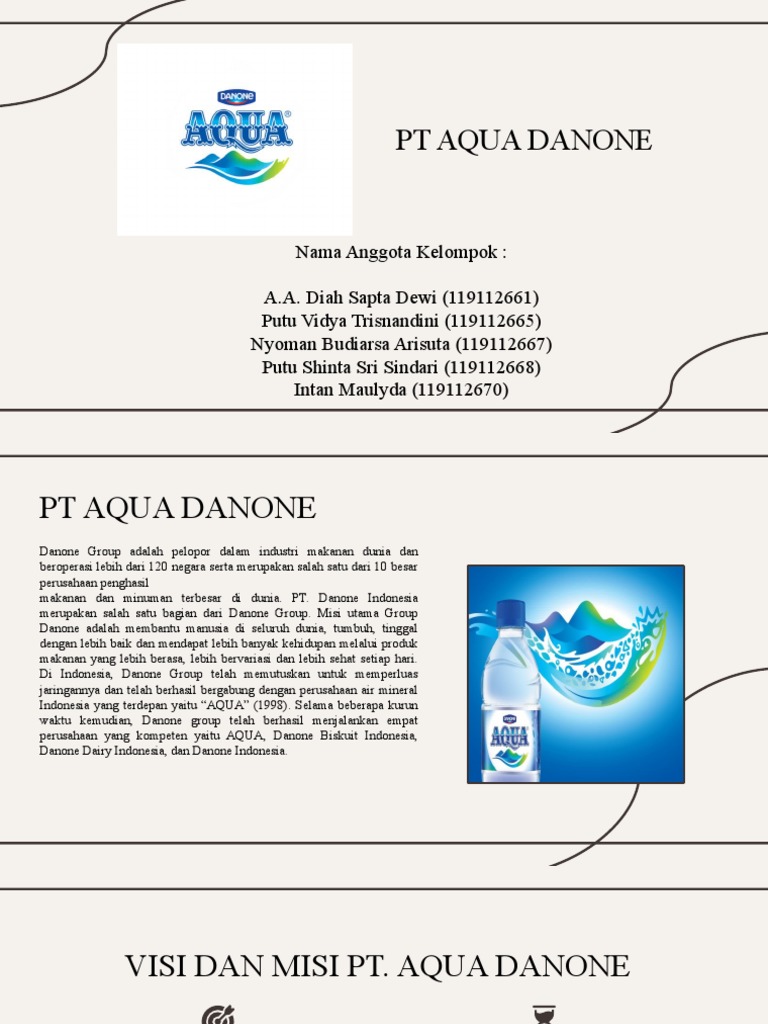 Aqua Danone | PDF
