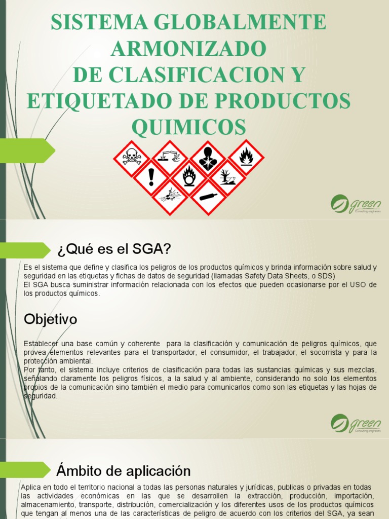 Clasificación y Etiquetado SGA Químicos | PDF | Toxicidad | Sustancias ...