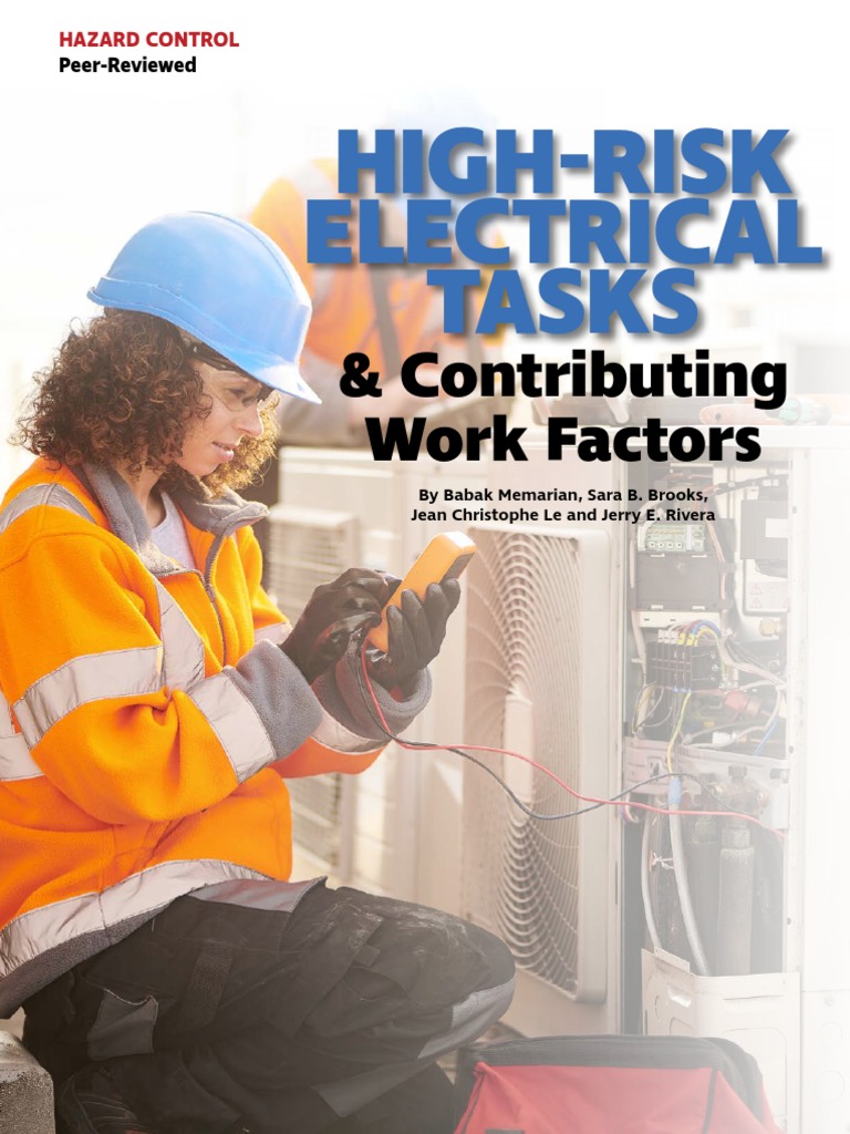 High-Risk Electrical Tasks: & Contributing Work Factors | PDF ...