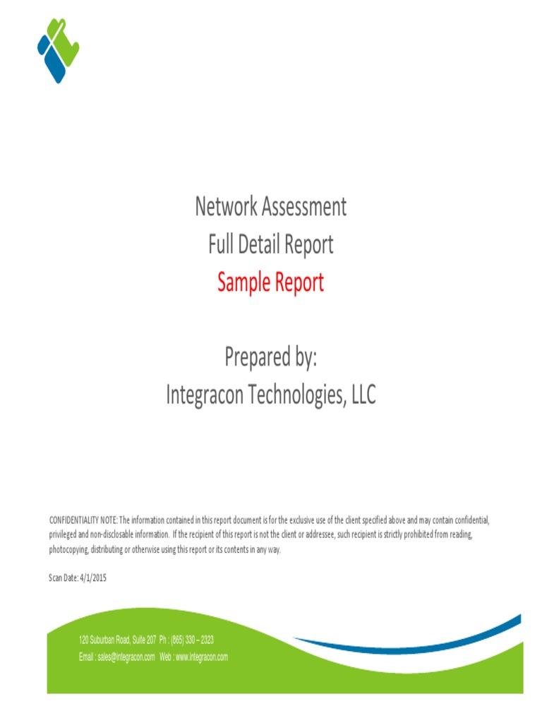 Sample Network Assessment Full Detail Report | PDF | Computer Network ...