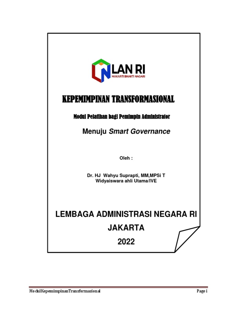 Agenda II-Kepemimpinan Transformasional | PDF