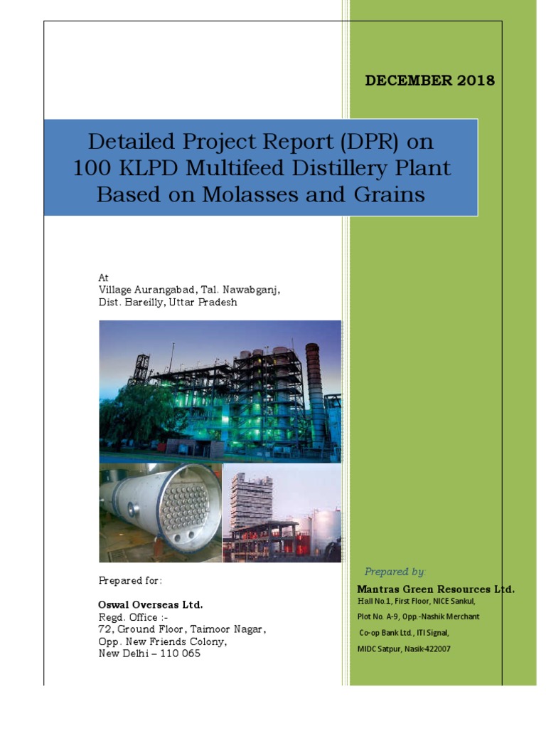 100 KLPD | Download Free PDF | Ethanol | Gasoline