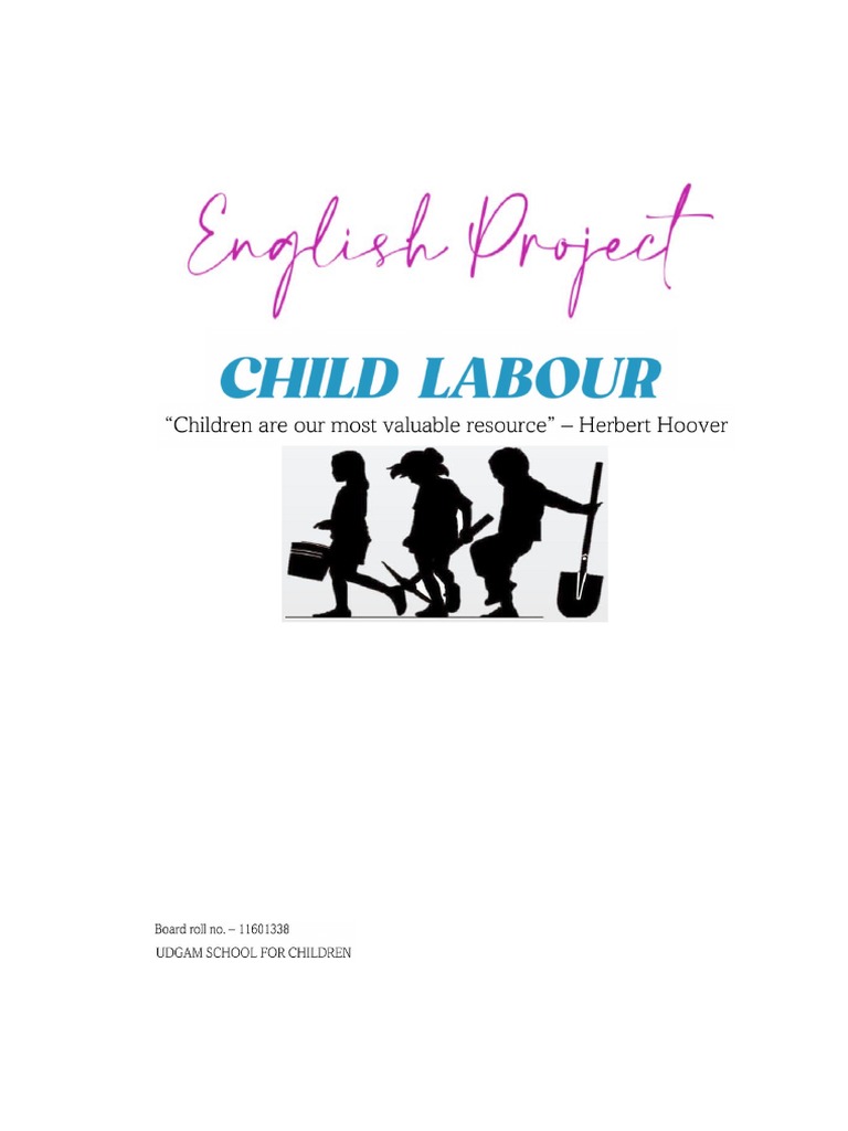 English Project Cover Page With Name | PDF