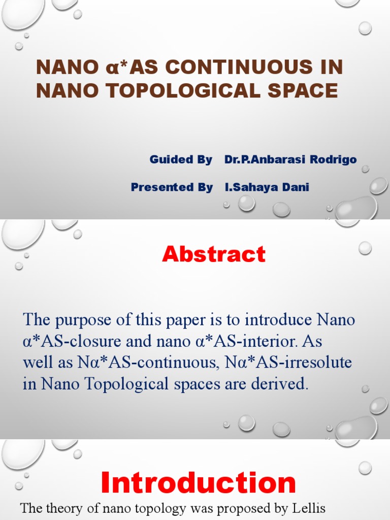 Nano Alpha Con | PDF | Continuous Function | Set (Mathematics)